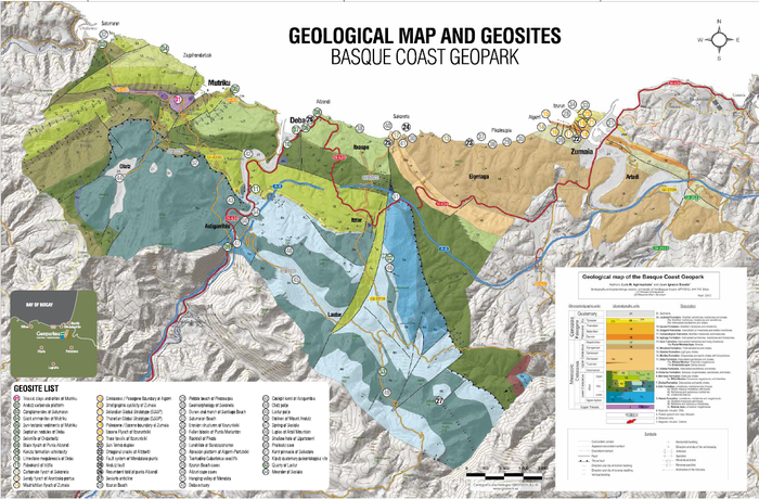 Geological Map and Geosites of the Basque Coast Geopark - Geoparkea ...